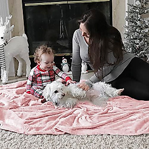 Bedsure Fleece Blanket Twin Blanket Pink - 300GSM Soft Lightweight Plush Cozy Twin Blankets for Bed, Sofa, Couch, Travel, Camping, 60x80 inches