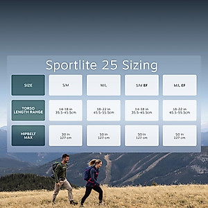 Osprey Sportlite 25 Hiking Backpack, Dark Charcoal Grey, Small/Medium