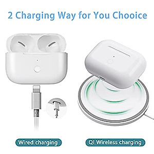 Compatible for AirPods Pro 2nd Generation Charging Case, Pro Charging Case Replacement with Sync Button and Buid in 660 mAH Battery(No Earbuds)