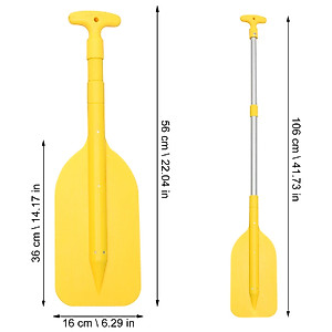 BESPORTBLE 2 Pack Telescopic Kayak Paddle 22-41 Aluminum Alloy Boat Oars Collapsible Paddle for Boat Kayaking Rafting Jet Ski Canoe Outdoor Kayak Water Sports