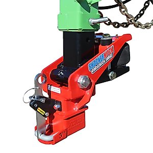 Shocker 40K Gooseneck Surge Air Hitch & Shift Lock Coupler for 3" Ball, 3-15/16" Square Straight Pin