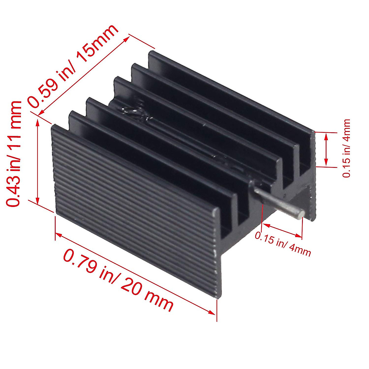 Makeronics 20 pcs IRFZ44N Insulator and Mounting kit with TO-220 Heatsink,Insulator rubberized silicone Washer and Bushing | N-Channel MOSFET Transistor | International Rectifier Power 49 A 55 V,3-Pin