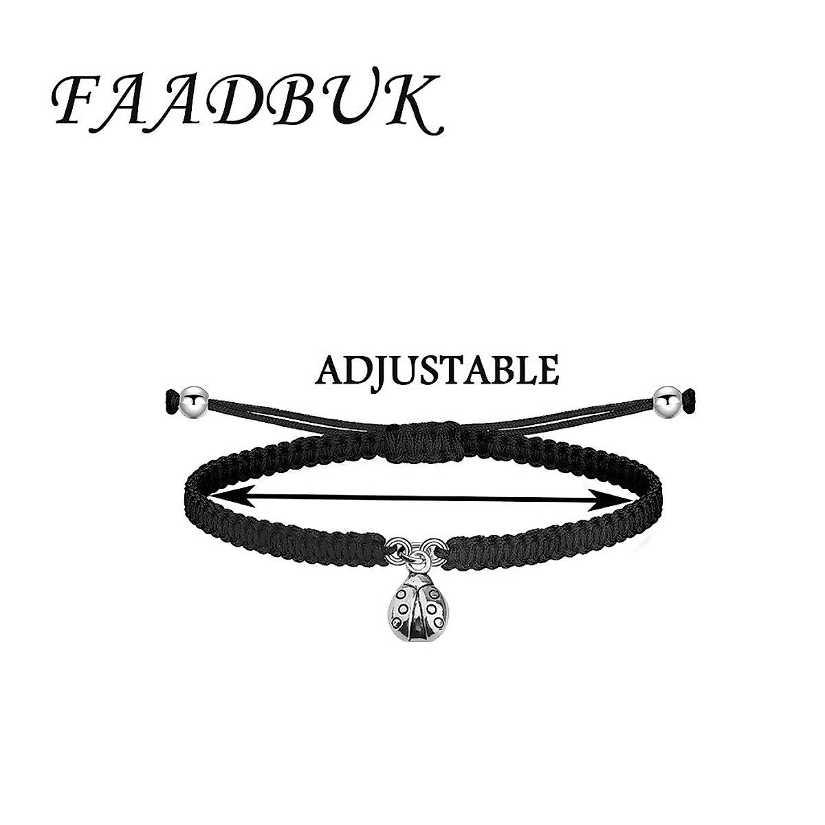 FAADBUK Ladybug Memorial Keychain When a Ladybug Appears In Memory of Love One Sympathy Gift (Card)