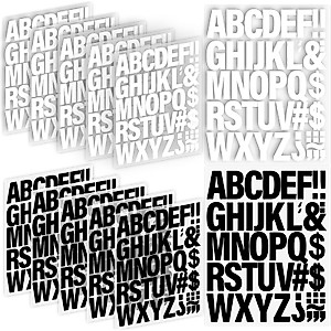 10 Sheets 440 Pieces Iron on Letters, 2 Inch Iron on Vinyl Letters, Heat Transfer Letters with A-Z PU Alphabets Sticker for Fabric, Clothing T-Shirt Printing DIY Craft