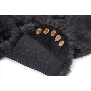 Carstens Plush Black Bear Kids Animal Rug Small