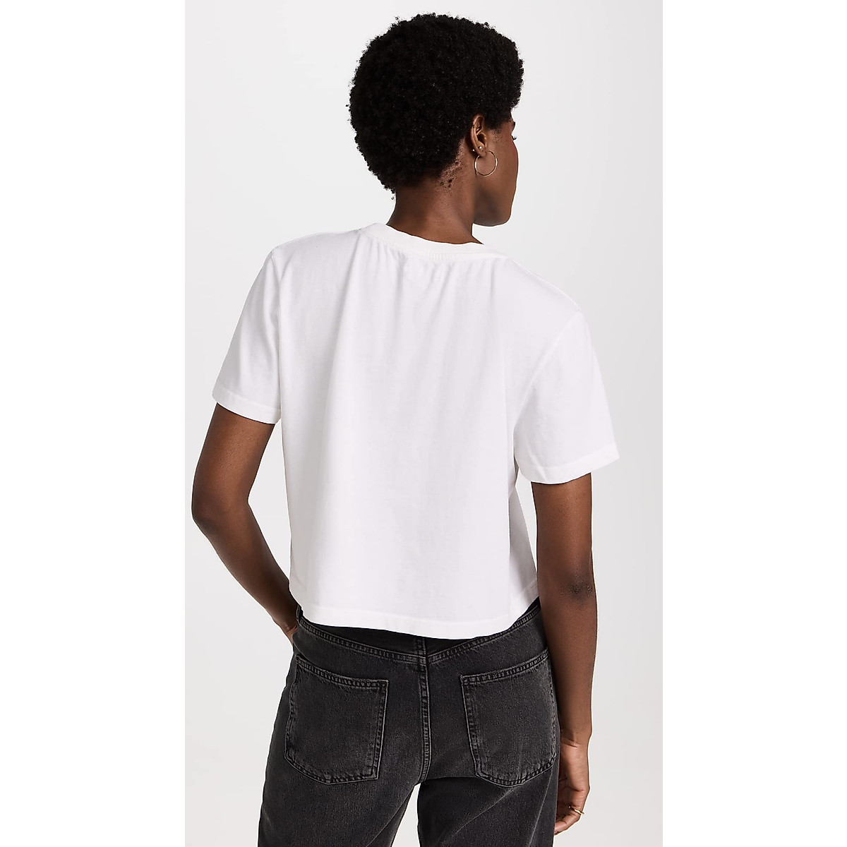 DL1961 Women's Essential Tee, White, S