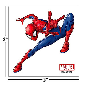 Marvel Spider-Man Tattoos Party Favors Bundle ~ 70+ Pre-Cut Individual 2" x 2" Spiderman Temporary Tattoos for Kids Boys Girls (Spiderman Party Supplies MADE IN USA)