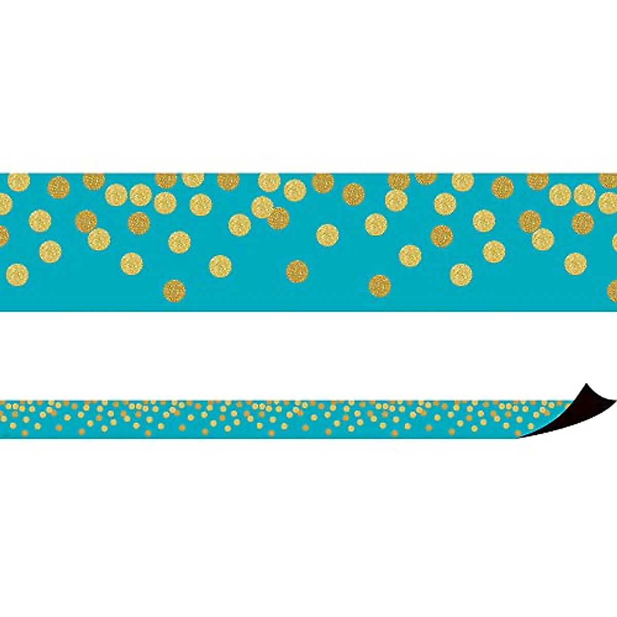 Teacher Created Resources Teal Confetti Magnetic Border