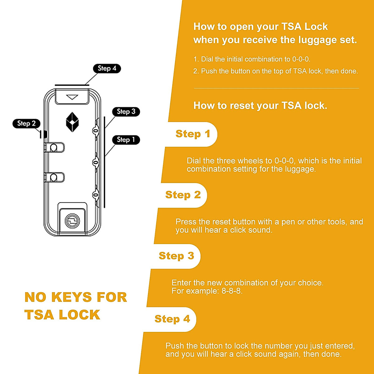Travelhouse Luggage Sets, Expandable Hardside Suitcases 24in/28in, Carry on 20in,3 Piece Set Travel Luggages Clearance with Double Spinner Wheels TSA Lock Lightweight (Orange-85)