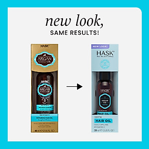 HASK Argan Restoring Set: 2 Argan Shine Hair Oil Vials and 1 Argan Shampoo and Conditioner Set
