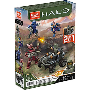 MEGA Halo UNSC Gungoose Gambit Attack Vehicle Halo Infinite Construction Set, Building Toys for Boys