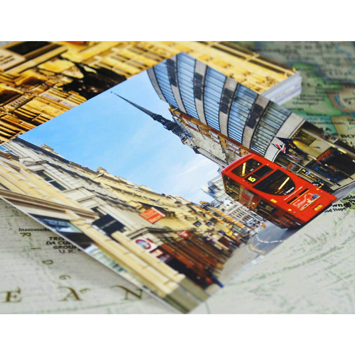 Travel postcards,Set of 30 Post cards variety pack depicting from Around the World Famous Travel Sites,Assorted Postcards Bulk, 4 x 6 -London