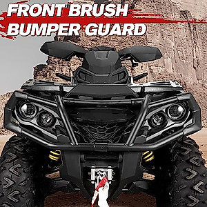 A & UTV PRO Front & Rear Bumper Kit for for Can Am Outlander G2 450 500 570 650 800 850 1000 MAX 2012-2022, Heavy Duty Combined Brushguard Bumper Protector Accessories, Replace OEM#715004837,715004920
