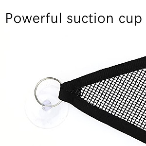 Nuatpetin 2 Pairs Reptile Hammock, 2 Sizes Bearded Dragon Hammocks Breathable Mesh Habitat Climbing Terrarium Accessories, Triangle Stable Lizards Lounger for Bearded Dragon Lizard Chameleon Snakes