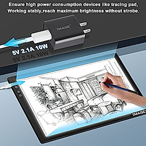 USB Charger, IMAGE 2 Packs USB Travel Charger with Dual Port, 5V/2A 10W Output Power, UL Approval Charger Adapter for Most USB Equipment
