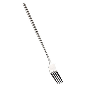 ORULA Telescopic Fork,Extendable Fork,Extending Fork,64cm Long Stainless Steel Retractable Fork Extendable Dinner Fruit Dessert Fork 8.7~25.4in