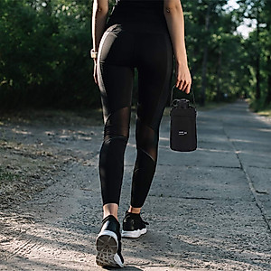 OYATON Water Bottle Holder With Strap for 64oz Bottles, Water Bottle Carrier Bag With Pocket and Handle for Walking Travel and Hiking(Exclude Bottle)