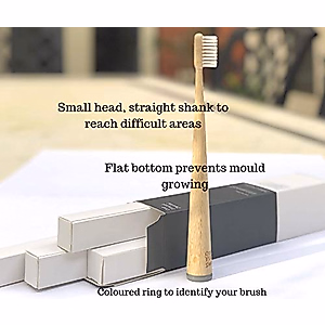 Stand up Biodegradable Bamboo toothbrushes| Hard Wearing, Soft/Medium Plant bristles| Vegan | Plastic Free Toothbrush | Biodegradable Packaging| All Natural Toothbrush