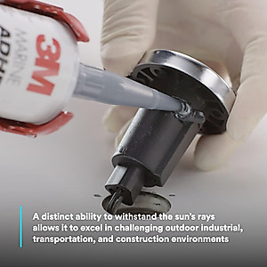 3M Marine Adhesive Sealant 4000 UV, PN06580, White, 295 mL Cartridge, 10 Fl Oz (Pack of 1)