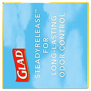 Glad OdorShield Tall Kitchen Drawstring Trash Bags, Fresh Clean, 13 Gallon, 40 Count (Packaging May Vary)