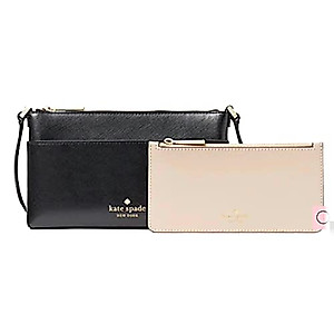 Kate Spade New York Sadie Leather Zip Top Crossbody (Black)