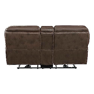Lexicon Dorritt Wall-Hugger Power Double Reclining Loveseat, Brown