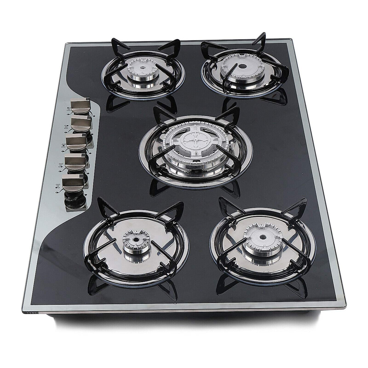 30-Inch 5-Burner Gas Stove Built-In Stove Stove Kitchen LPG/Natural Gas Is Easy To Clean Used To Meet Various Cooking Needs
