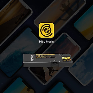 Lavaudio Headphone Amps Tiny Amplifier USB DAC, DSD256 Hi-Res HiFi Headphone Amplifier 3.5mm/Type C/Lightning/Lossless for Smartphones/PC/Laptop/Players(Lightning, Black) DS100