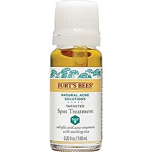 Burt's Bees Natural Acne Solutions Targeted and Minimizing Spot Treatment for Oily Skin, 0.26 Oz (Package May Vary)