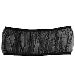 Birds Cage Net Cover, 4Colors Large Size Ventilated Nylon Bird Cage Cover Shell Seed Catcher Pet Products Shell Skirt Decoration(Schwarz)