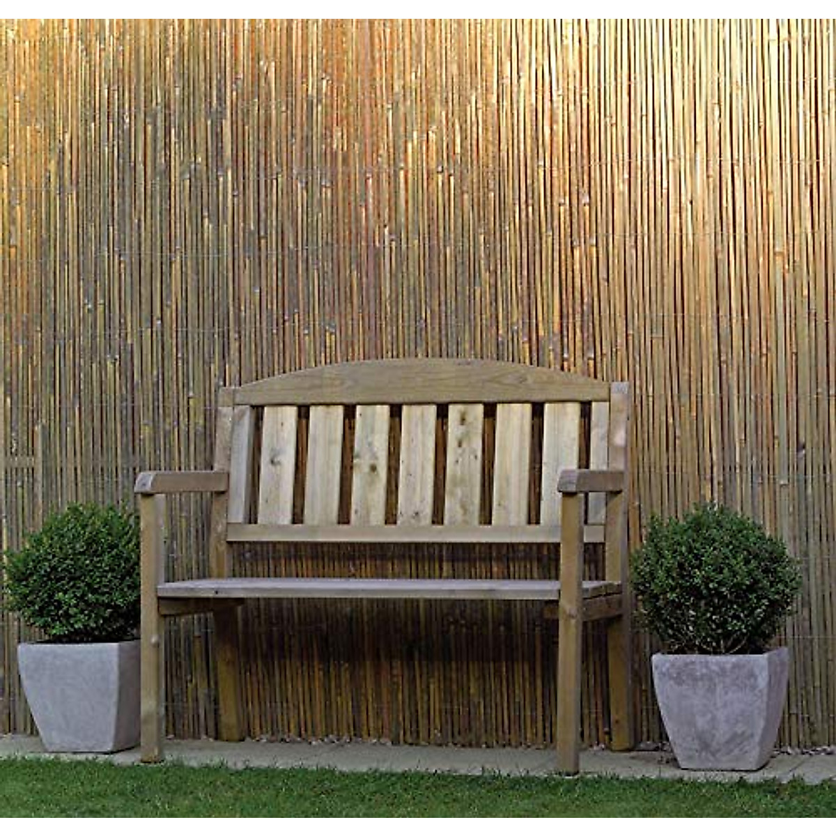 Bamboo Slat Fence, 5'H x 14'L