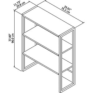 Bush Business Furniture Office by Kathy Ireland Method Bookcase Hutch, White