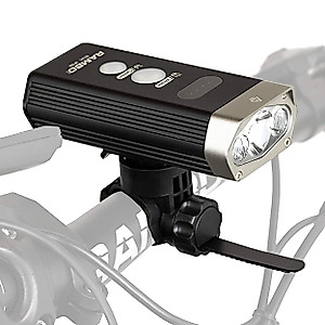 Rambo Bikes Pro Hunter Ultra Bright Flashlight - 1100 Lumens White and Green LED Light - USB Rechargeable LED Headlight, Powerbank, IPX-6 Waterproof Bicycle Light - 3 Light Modes, Impact Resistant