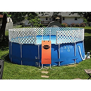 Grandma's Child Saver - Expert Pool Safety - Pool Ladder Guard - Child Protector - Prevent Drowning, Orange