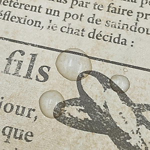 Yifely Retro Beige Newspaper Furniture Paper Self-Adhesive Shelf Liner Countertop Sticker 17.7 Inch by 9.8 Feet