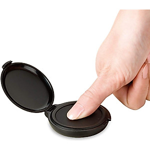 Fingerprint Ink Pad (Pack of 2) - Thumbprint Ink Pad for Notary Supplies Identification Security ID Fingerprint Cards Law Enforcement Fingerprint kit Black Ink pad Stamp pad huella dactilar