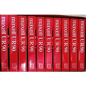 Maxell Ur-90 Normal Bias Audio Cassette 90min (Pack of 10 - 90 Minute Tapes