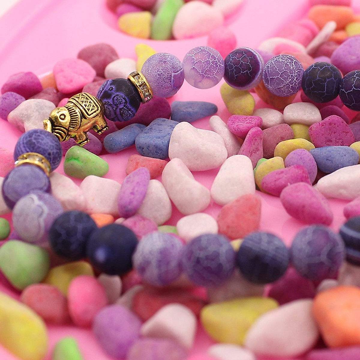 KSQS Lover Couple Bracelet Yoga Balancing Reiki Healing with Elephant for Christmas Thanksgiving