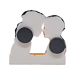 WitnyStore Tiny Maori Couple of Lovers Māori Indigenous Polynesian People, New Zealand Australia Oceania Tourist Attractions Resin Refrigerator Magnet Traveler Souvenir Gift Memento 3D Fridge Magnets