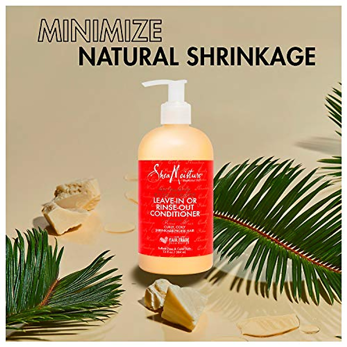 Sheamoisture Conditioner for Curly Hair Red Palm Oil and Cocoa Butter with Flaxseed Oil 13 oz