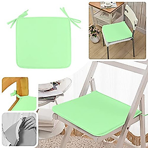Square Strap Garden Chair Pads Seat Cushion for Outdoor Bistros Stool Patio Dining Room Work Seat (Mint Green, One Size)