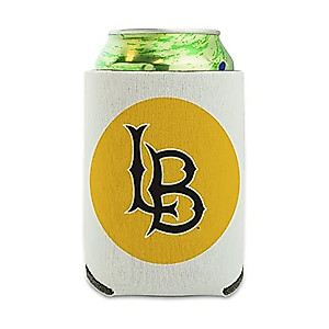 California State University Long Beach Primary Logo Can Cooler - Drink Sleeve Hugger Collapsible Insulator - Beverage Insulated Holder