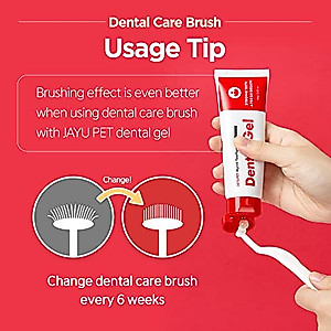 JAYU PET Dental Care Brush - Cat Toothbrush, Toothbrush for Small Dogs, Feline Toothbrush, Cat Dental Treat, Removing Bad Breath, Plaque, Tartar, Cat Teeth Brushing & Easy Cleaning, Soft Bristles