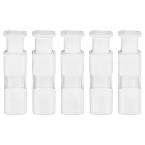 PATIKIL 5-Pack Reusable White ABS Plastic & Stainless Steel Spring Bread Bag Clips with Twist Lock Closure for Food Storage