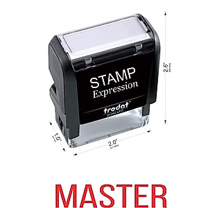 StampExpression - Master Office Self Inking Rubber Stamp - Red Ink (A-5319)