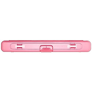 Fourth Option Carry Case, Portable Flatware Box Travel Tableware Storage Case Box, Utensil Case Flatware Storage Box for Cutlery Kit (Pink, Single) Holds ONLY Fourth Option Utensils, Sold Separately