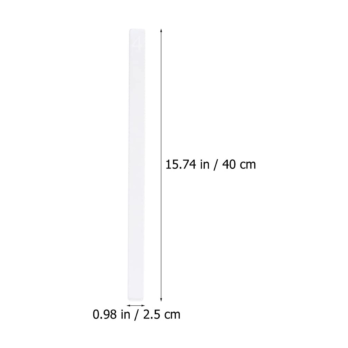 Cabilock 2pcs Biscuit Balance Cookies Crackers Dough Thickness Ruler Dough Leveling Ruler Dough Ruler Measuring Ruler Thickness Leveling Ruler Baking Ruler Acrylic Roll Surface Kitchenware
