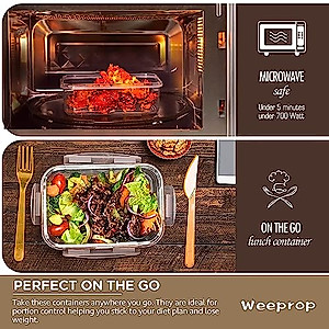 32 PCS Food Storage Containers with Airtight Lid(16 Stackable Plastic Containers with 16 Lids), 100% Leakproof & BPA-Free Container Sets with Lids for Kitchen Organization, Meal-Prep Lunch Containers