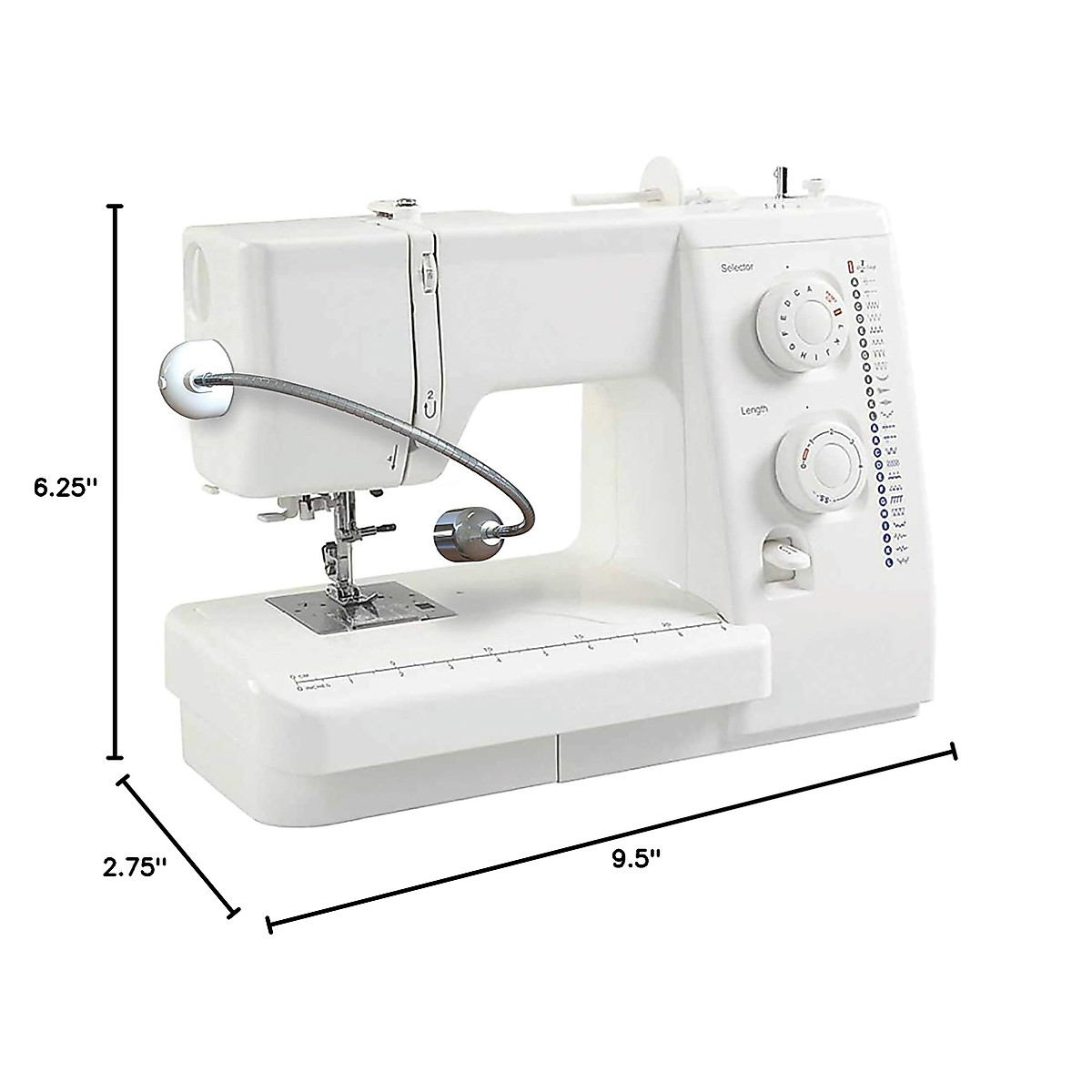 Daylight Naturalight LED Sewing Lamp, White and Silver