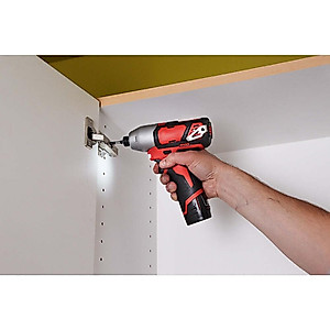 Power Tool Combo Kits,For Milwaukee Tools Combo Kit Milwaukee 2498-25 M12 12v Cordless Lithium-Ion Compact 5 Tool Combo Kit,Drill Driver,Impact Driver,Ratchet,Hackzall, Led Work Light